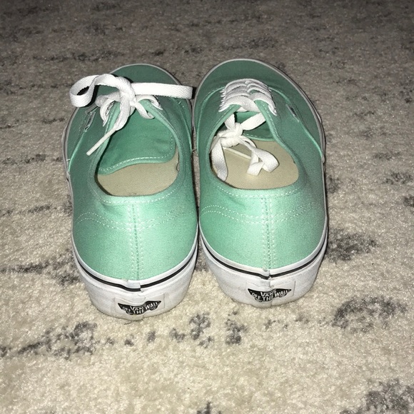 Vans | Shoes | Vans Mint Green Sneakers Size 85 Women Mens 7 | Poshmark